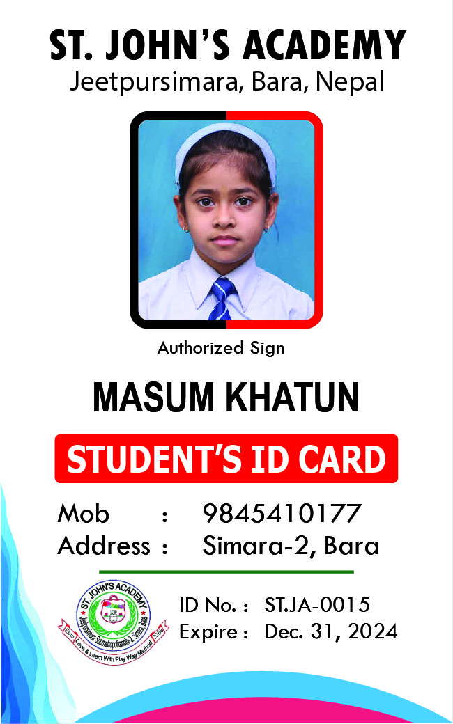 Durable Student ID Card Printing in Nepal – Long-Lasting, Waterproof ...