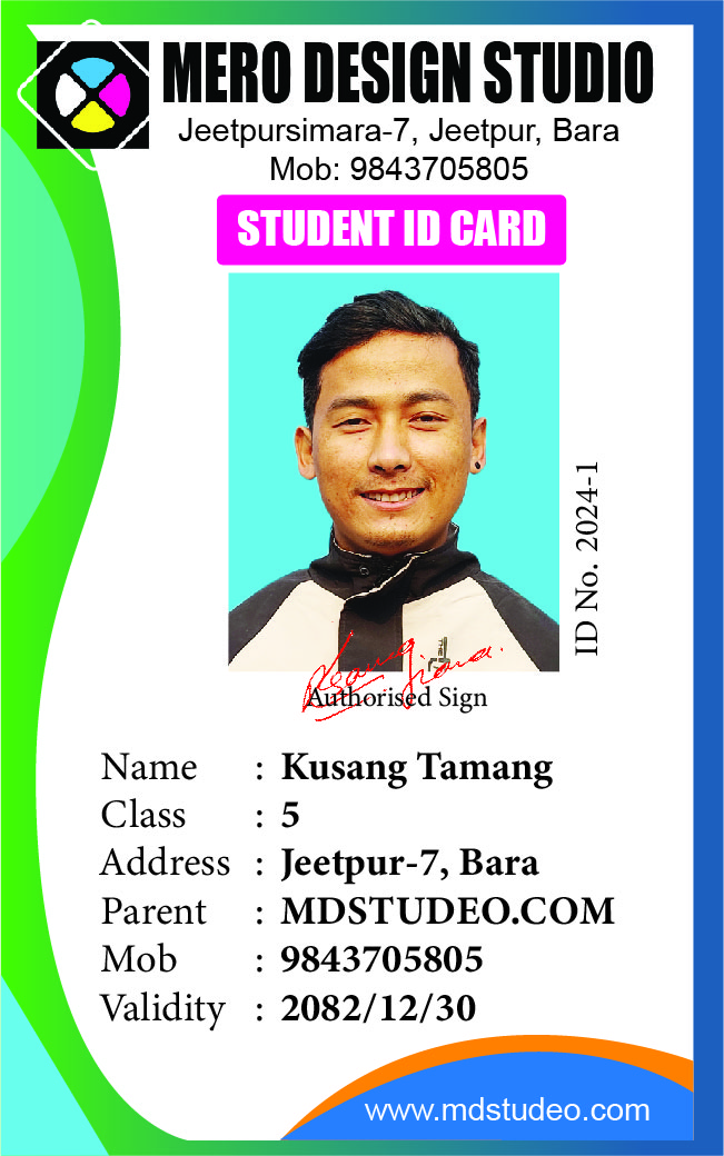 Durable Student ID Card Printing in Nepal – Long-Lasting, Waterproof ...